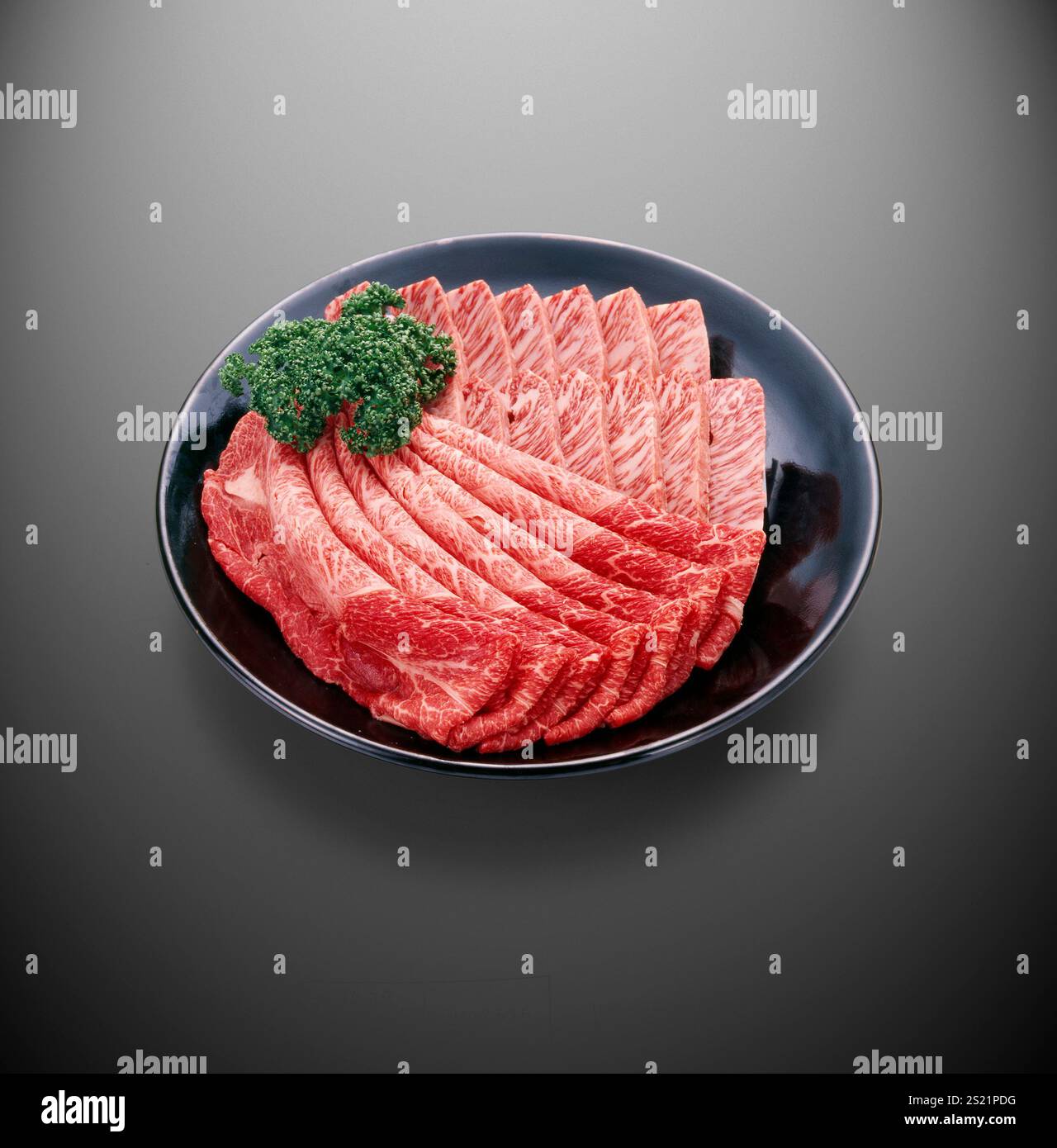 Wagyu beef for sukishabu/yakiniku (shoulder and belly Stock Photo - Alamy
