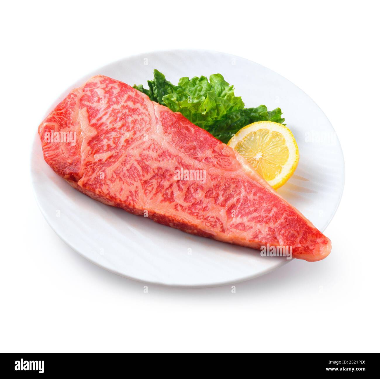Beef sirloin steak (raw Stock Photo - Alamy