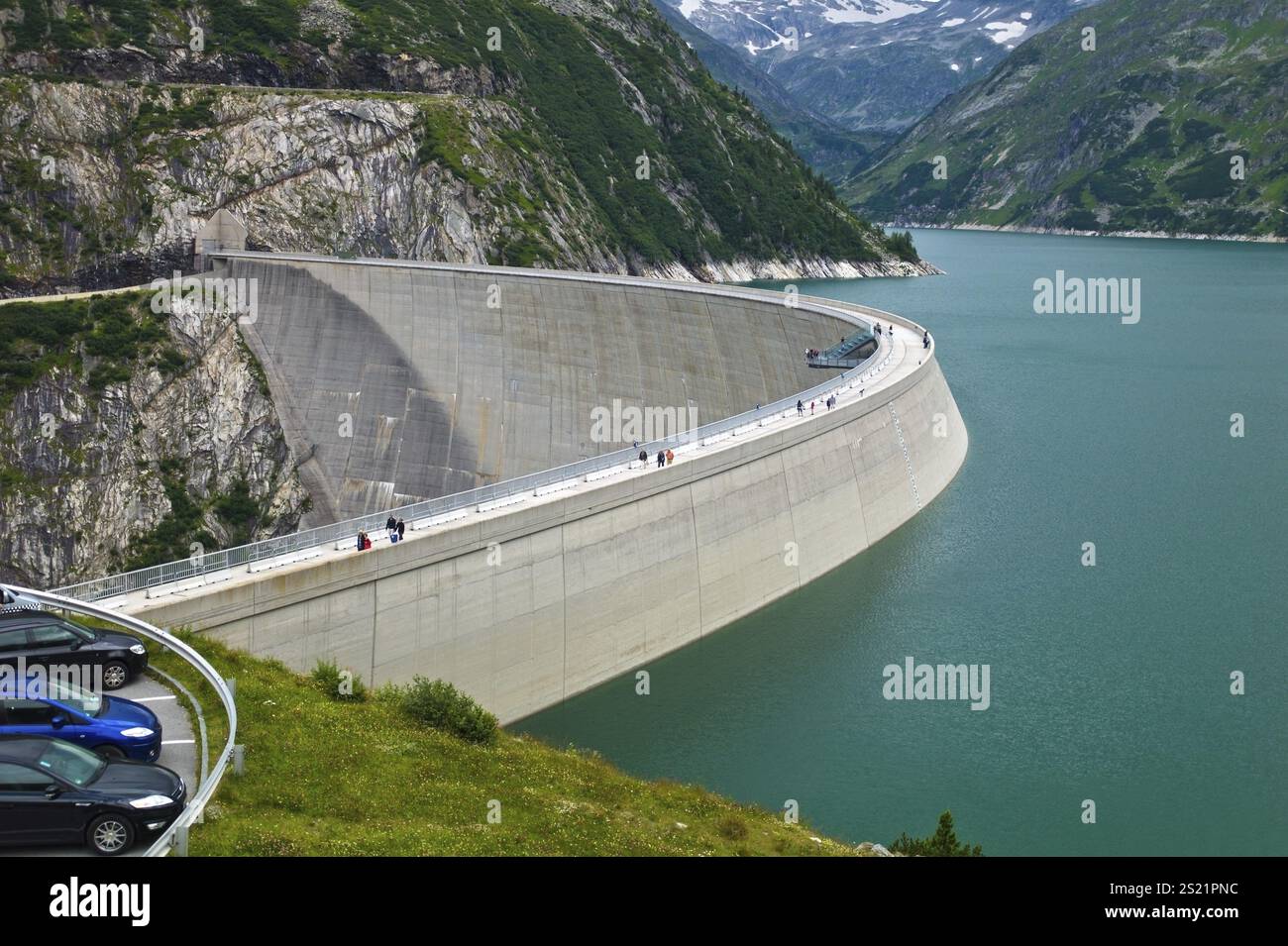 The reservoir for hydroelectric power generation in Malta, Carinthia ...