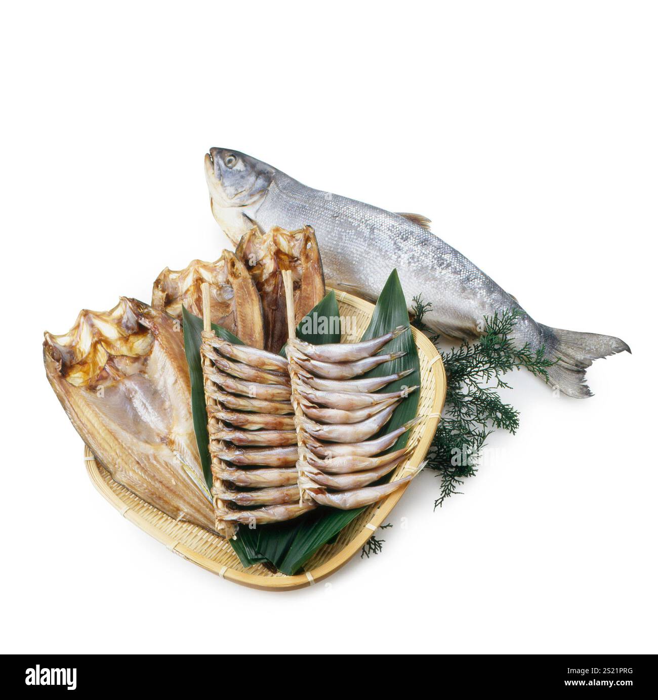 Dried fish (back skip, shadow iki Stock Photo - Alamy