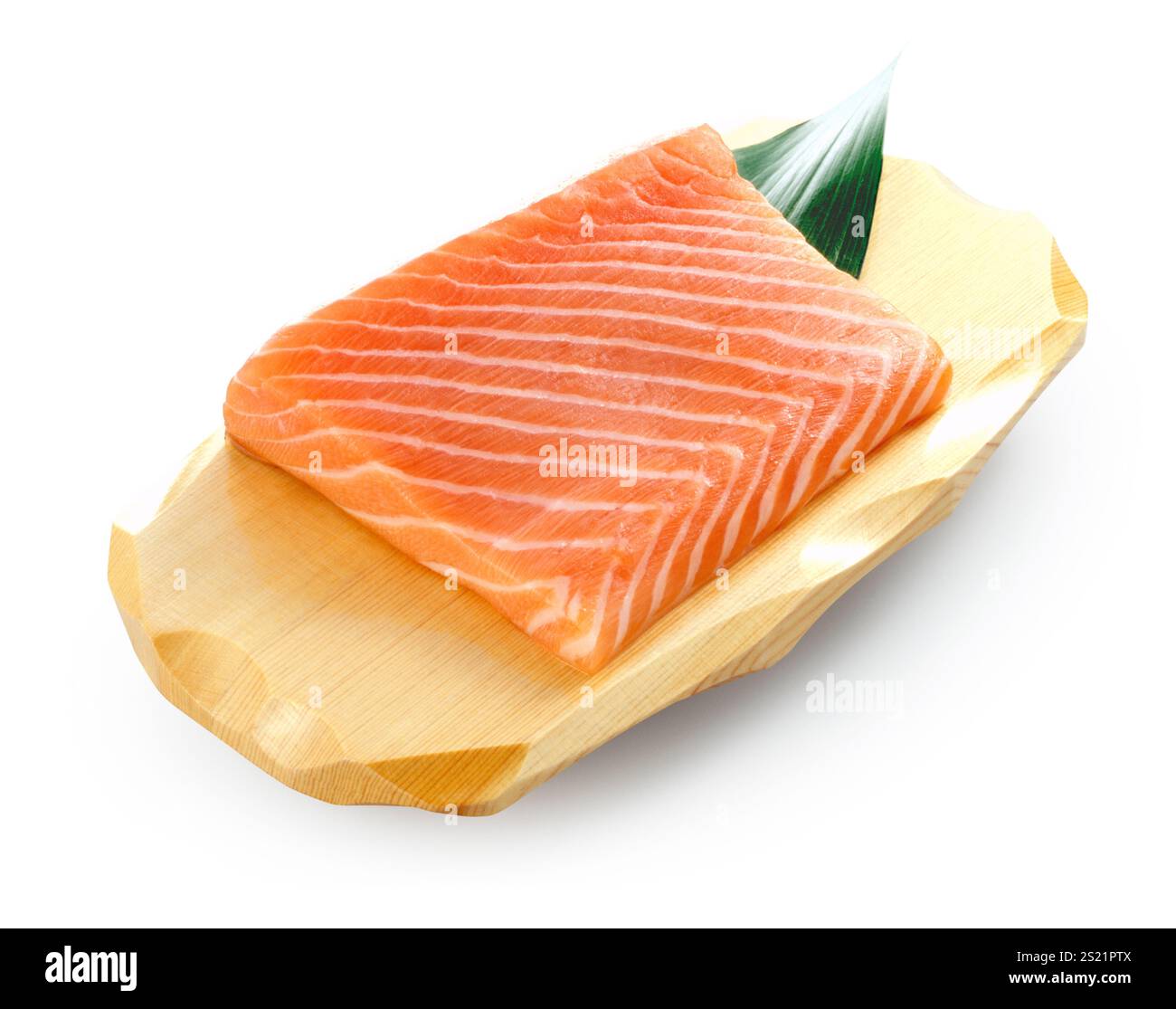 Salmon sashimi blocks Stock Photo - Alamy