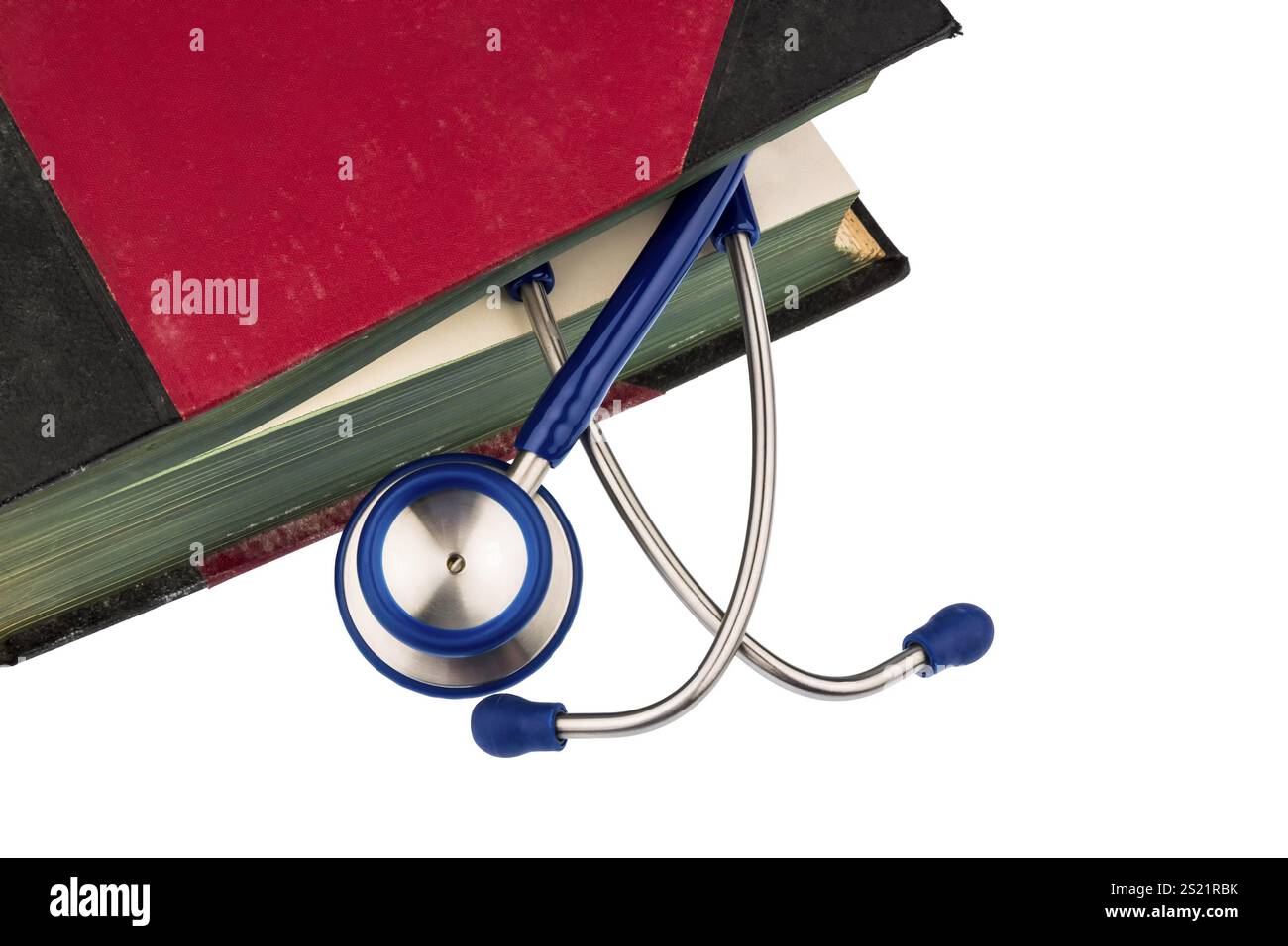 Book and stethoscope, symbolic photo for bungling, medical errors and ...
