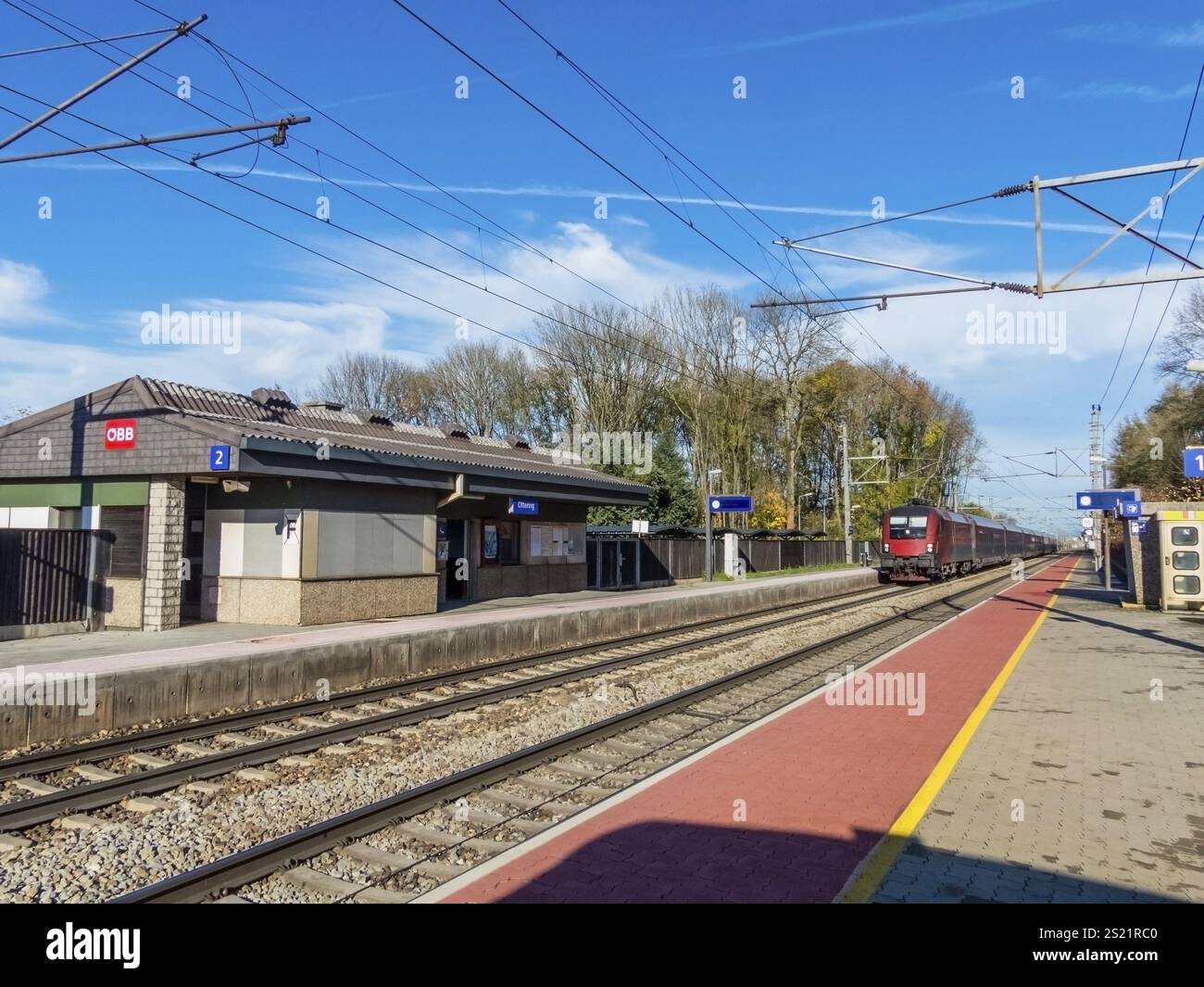 Tracks for train and railway. Track for high-speed railway Austria ...
