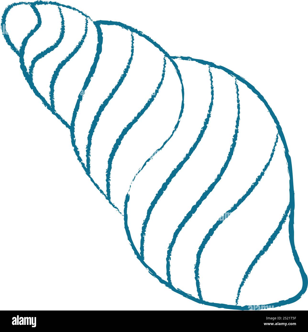 Crayon Seashell Doodle Stock Vector Image & Art - Alamy