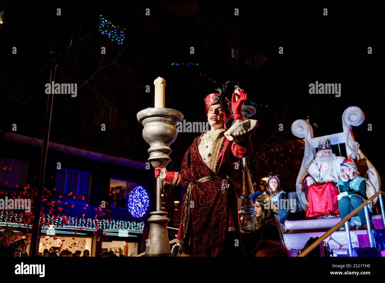 Barcelona, Spain. 05th Jan, 2025. Float of the three wise men seen ...