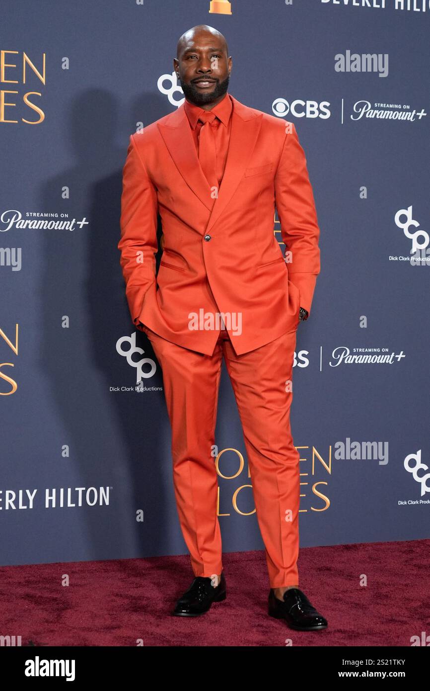Morris Chestnut poses in the press room during the 82nd Golden Globes ...