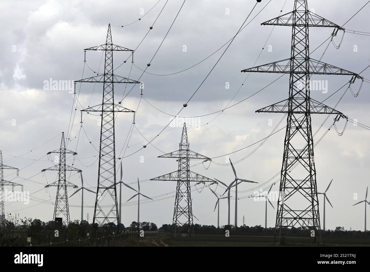 Wind turbine in the wind farm for alternative energy Stock Photo - Alamy