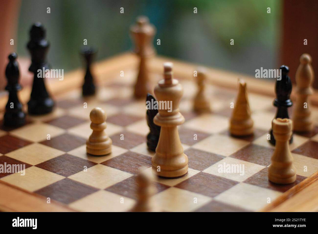Playing a game of chess Stock Photo - Alamy