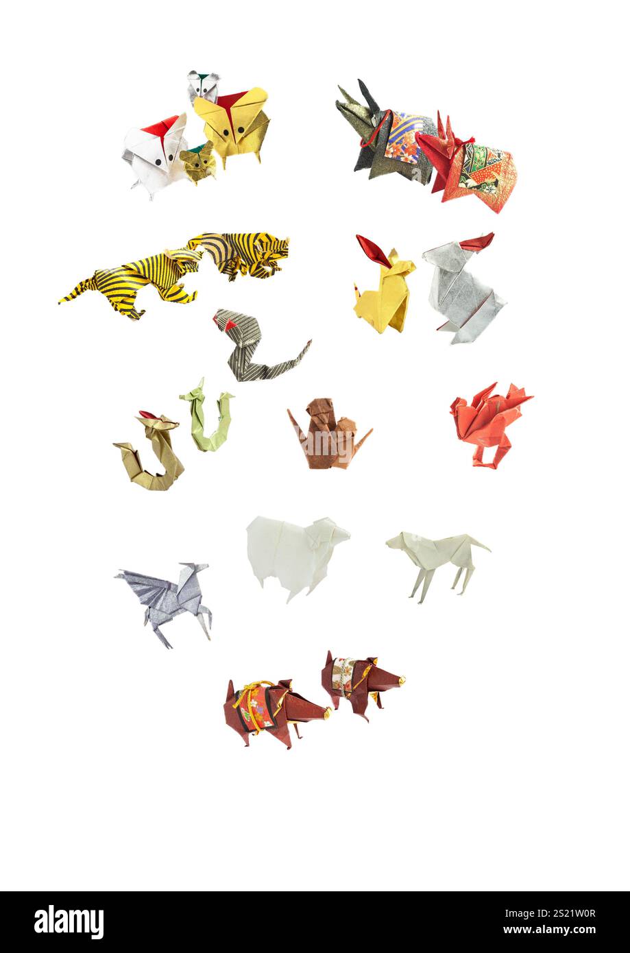 Mandala of the Twelve Zodiac Signs Stock Photo - Alamy