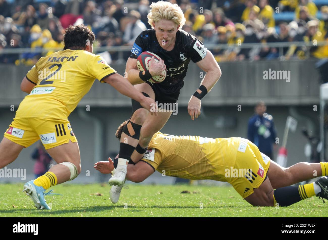 BlackRams' Isaac Lucas during the 2024-25 Japan Rugby League One match ...