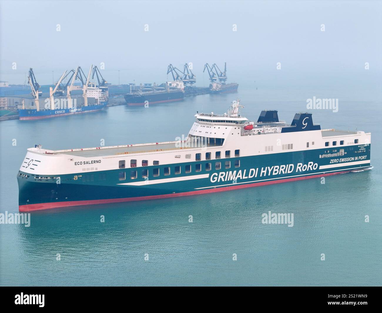 YANTAI, CHINA - JANUARY 5, 2025 - The world's largest cargoes ro-ro ...