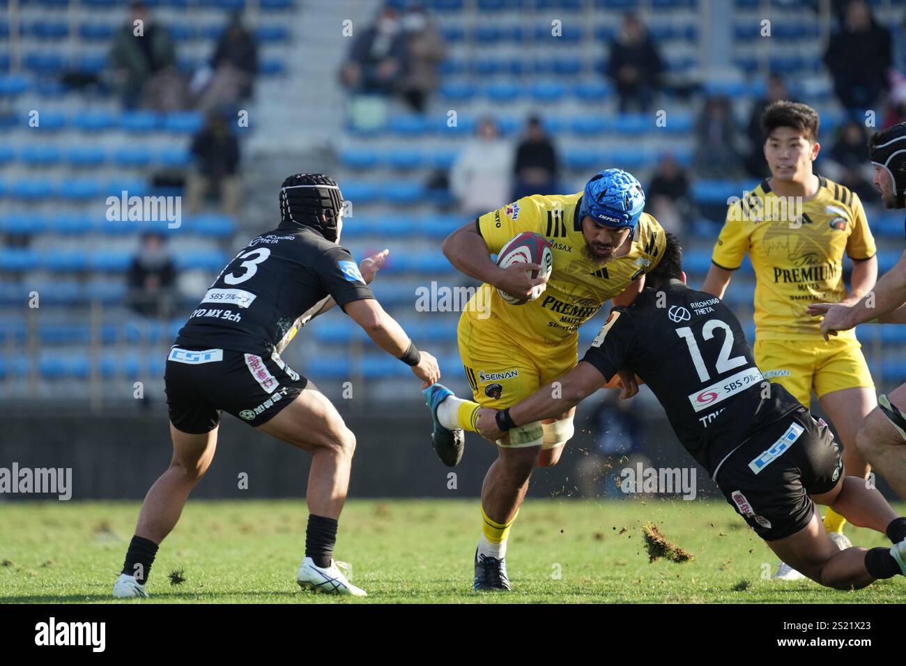 Sungoliath Tamati Ioane during the 2024-25 Japan Rugby League One match ...