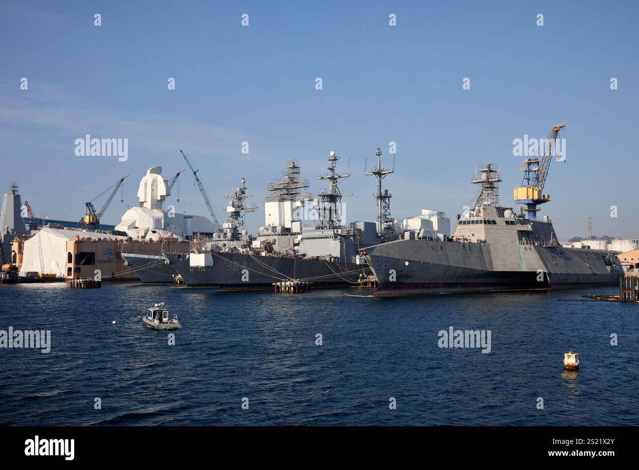San Diego, California, USA. 21st Dec, 2024. A panoramic view of naval ...
