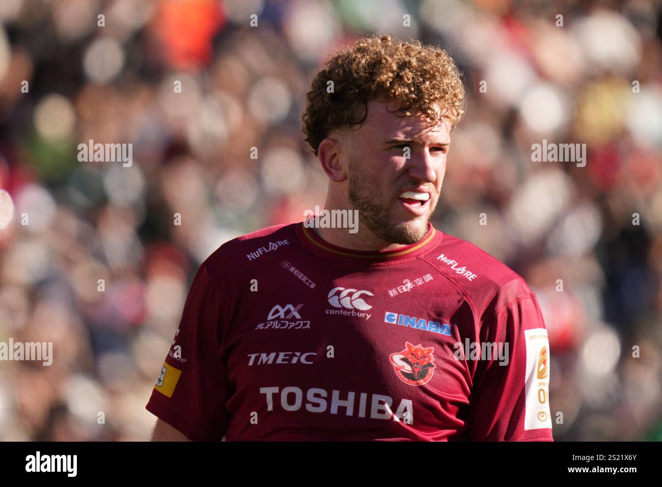 Brave Lupus' Warner Dearns during the 2024-25 Japan Rugby League One ...