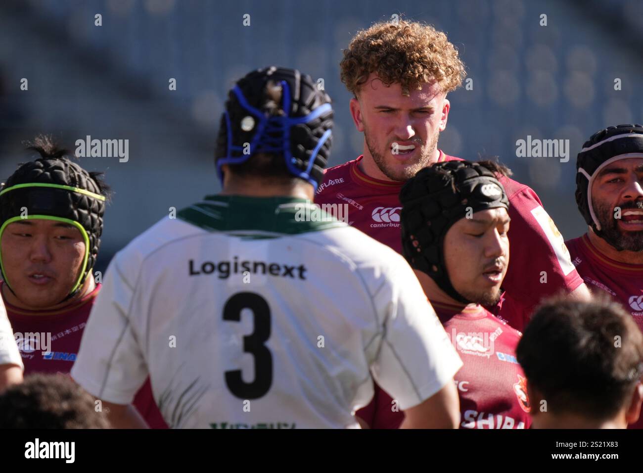 Brave Lupus' Warner Dearns during the 2024-25 Japan Rugby League One ...