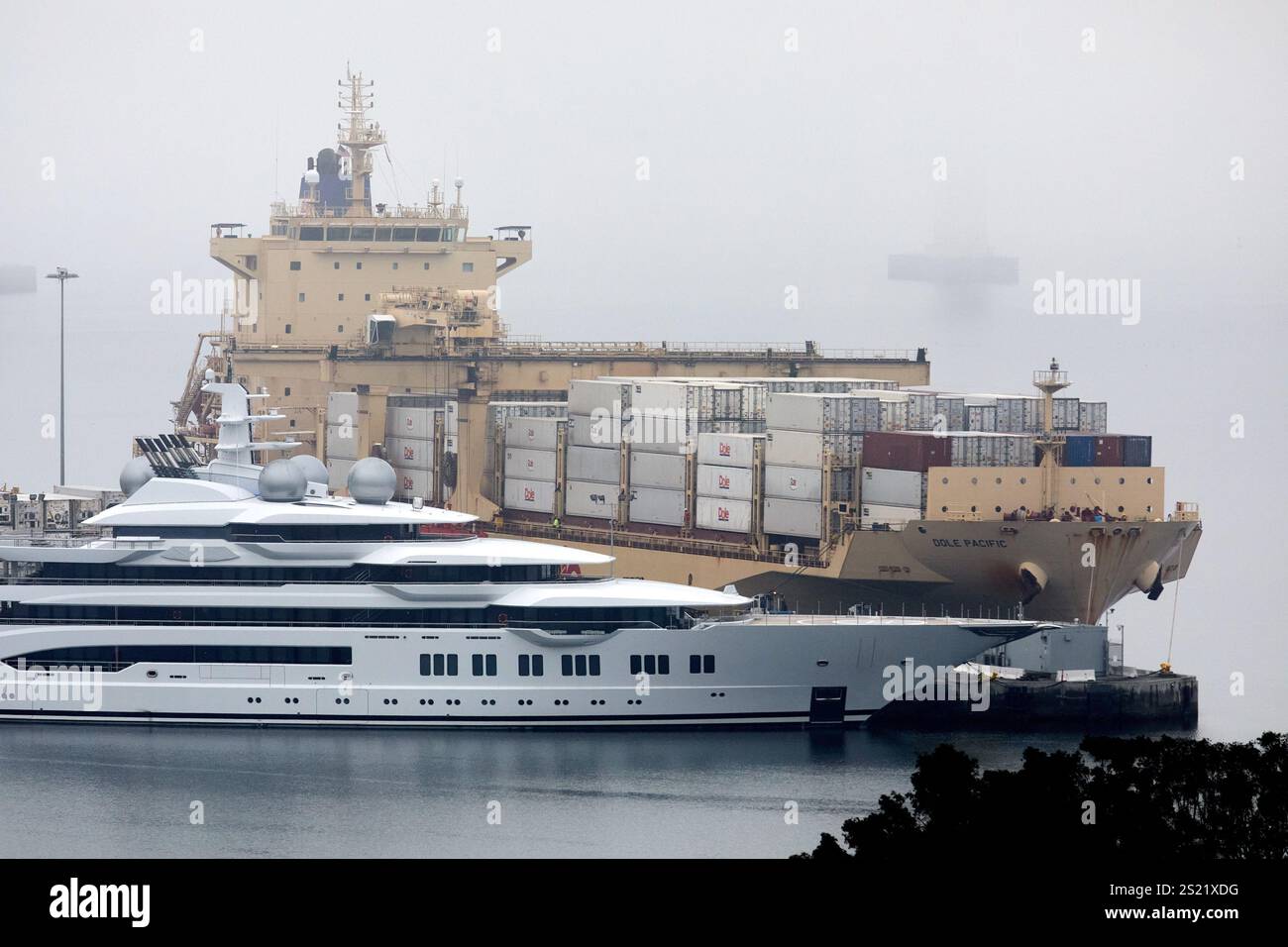 San Diego, California, USA. 22nd Dec, 2024. The luxury yacht Amadea ...