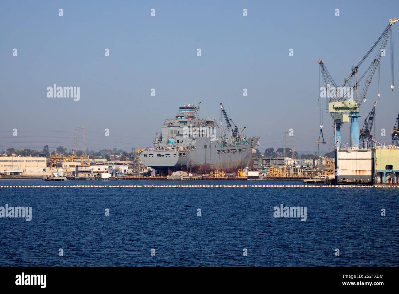 San Diego, California, USA. 21st Dec, 2024. A naval vessel under ...