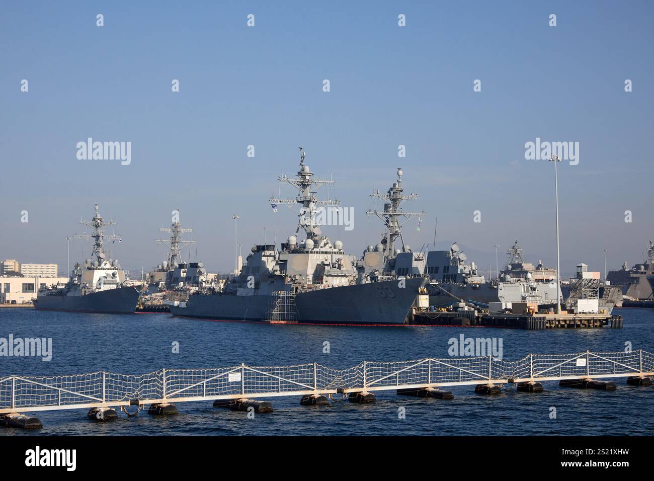 San Diego, California, USA. 21st Dec, 2024. A line of Arleigh Burke ...