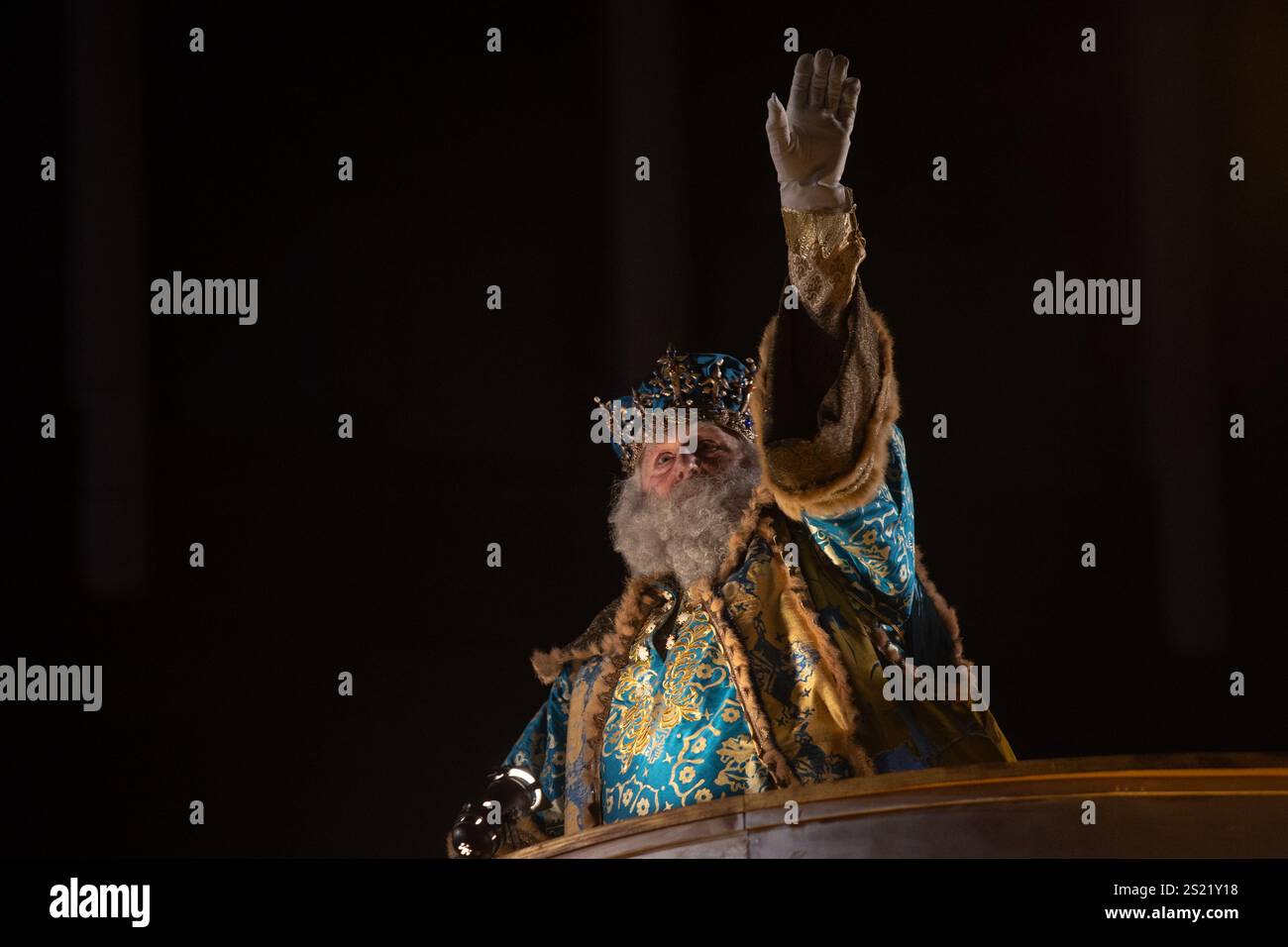 King Gaspar waves during the cavalcade. Once again this January 5th ...