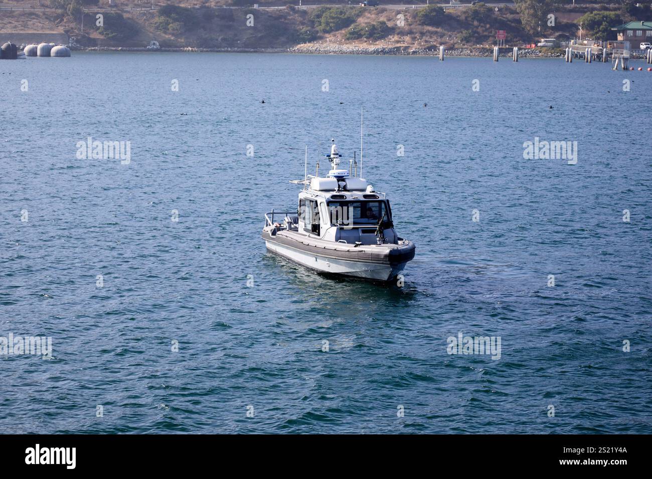 San Diego, California, USA. 21st Dec, 2024. A U.S. Navy Harbor Patrol ...
