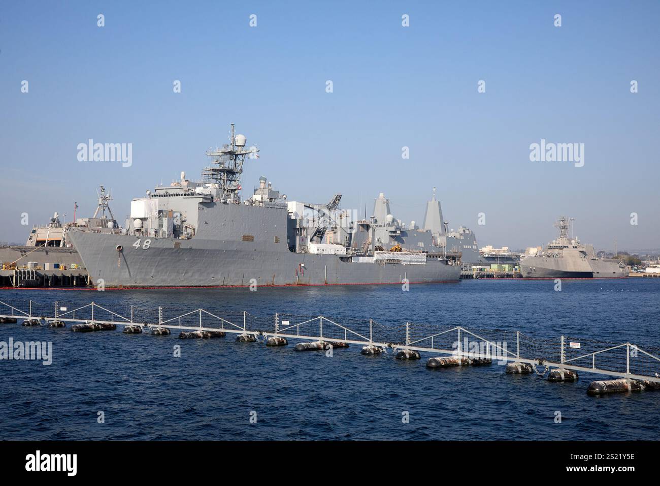 San Diego, California, USA. 21st Dec, 2024. The USS Ashland (LSD-48), a ...