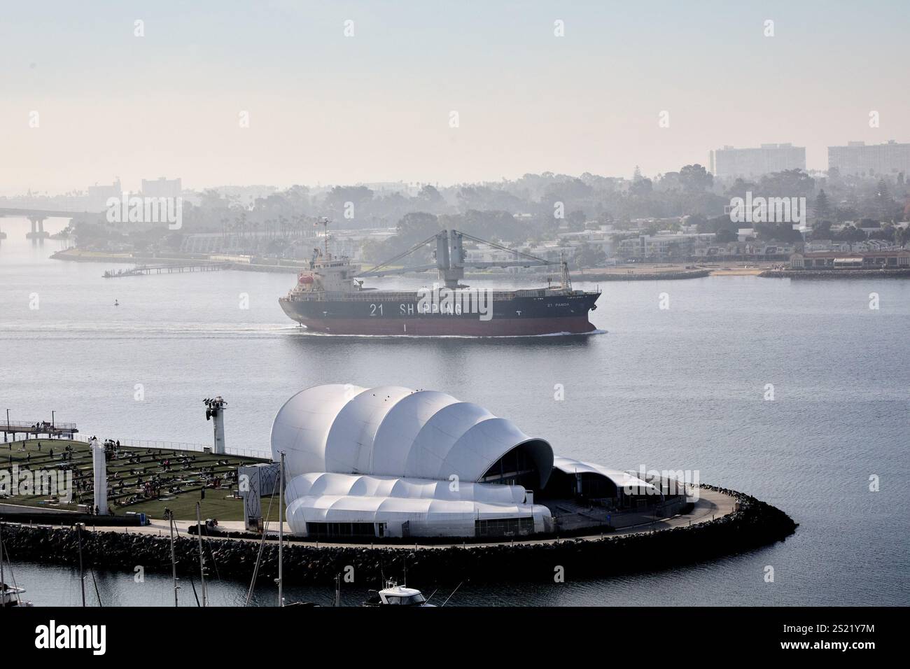 San Diego, California, USA. 21st Dec, 2024. The cargo ship Panda sails ...