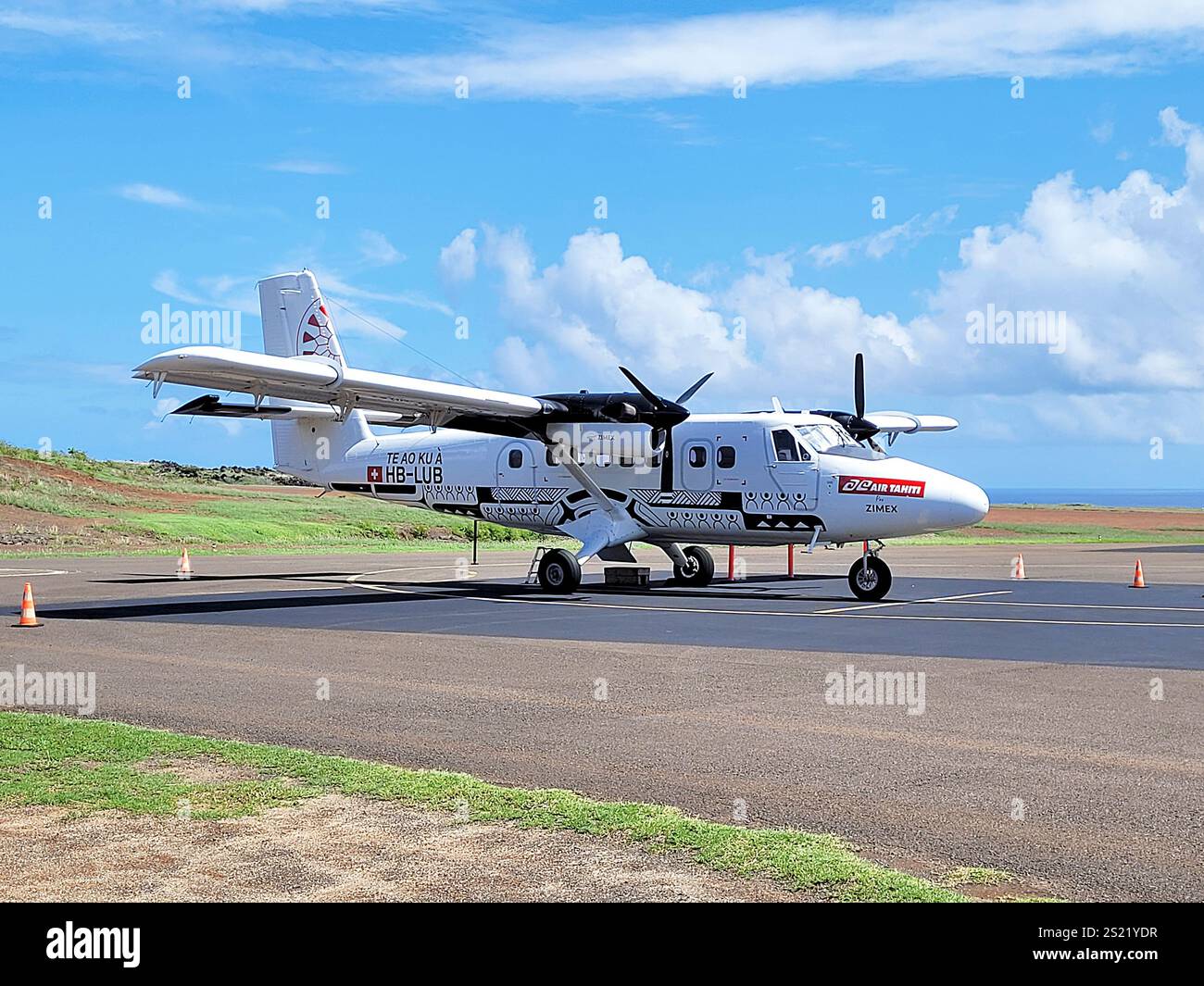 De Havilland Canada DHC-6 Twin Otter Air Tahiti aircraft at Nuku Hiva ...