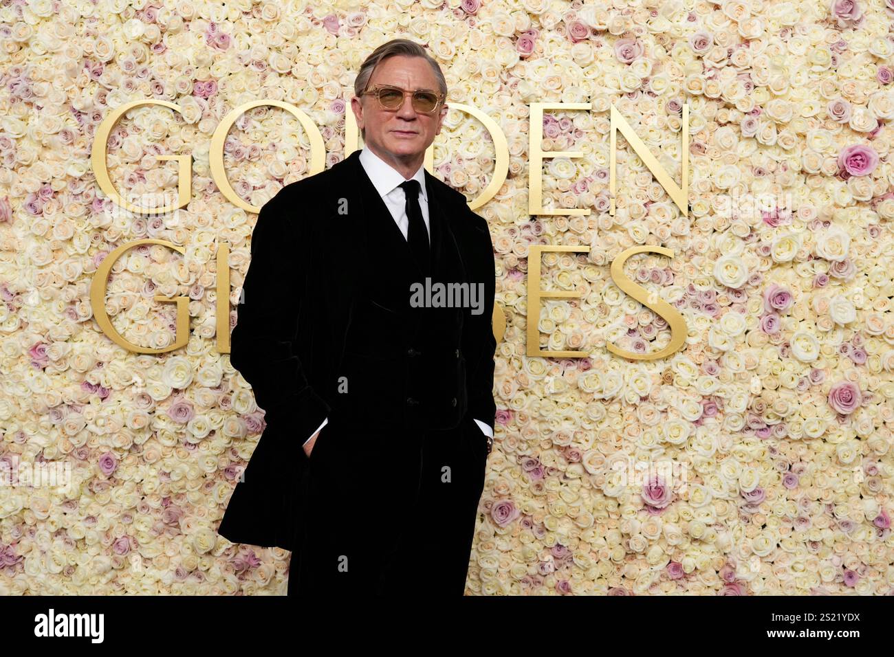 Daniel Craig arrives at the 82nd Golden Globes on Sunday, Jan. 5, 2025 ...