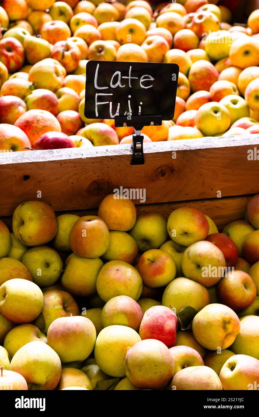 Apple harvest bins hi-res stock photography and images - Alamy