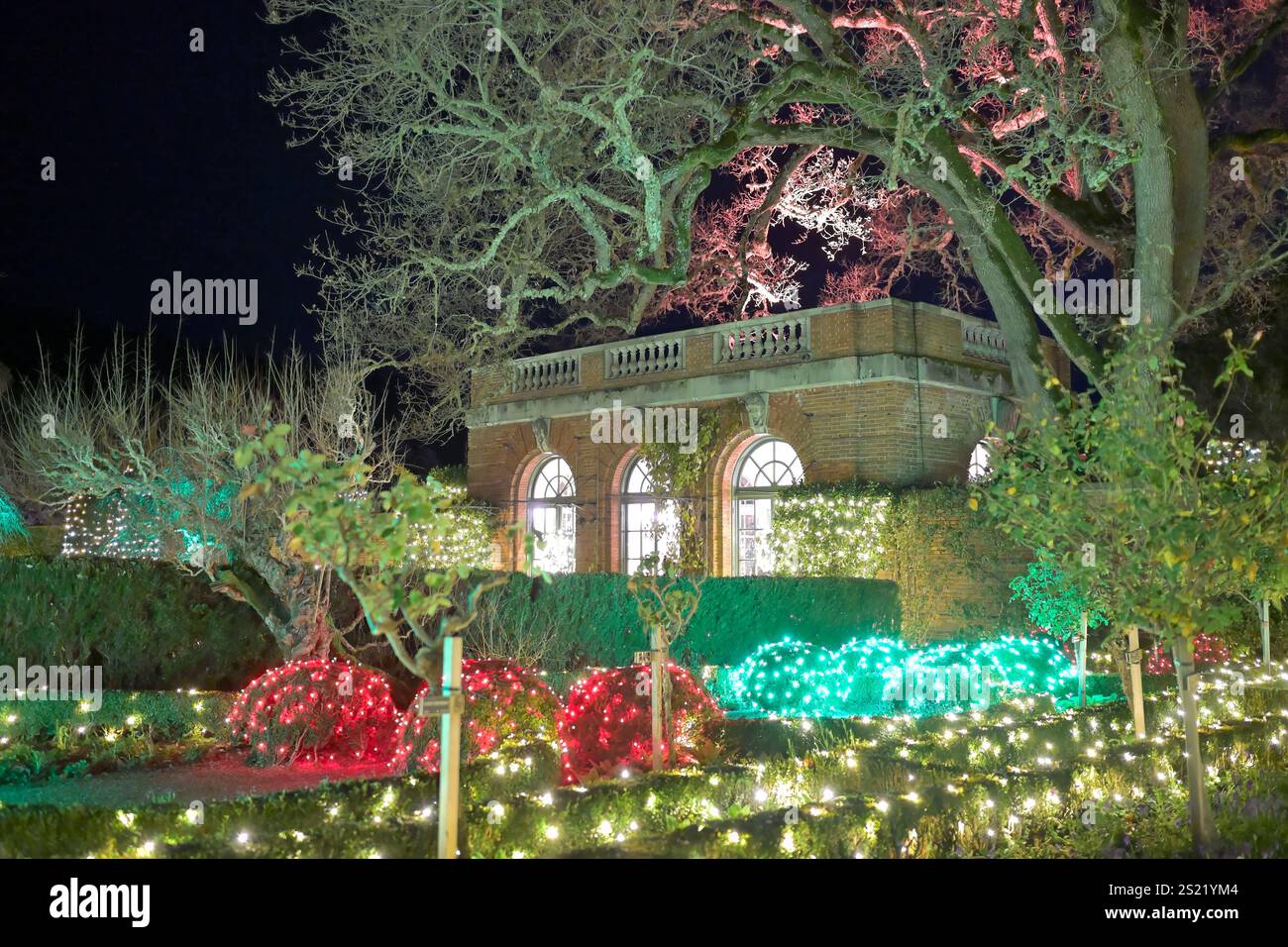 The dazzling lights at the Filoli Estate during the festive season ...