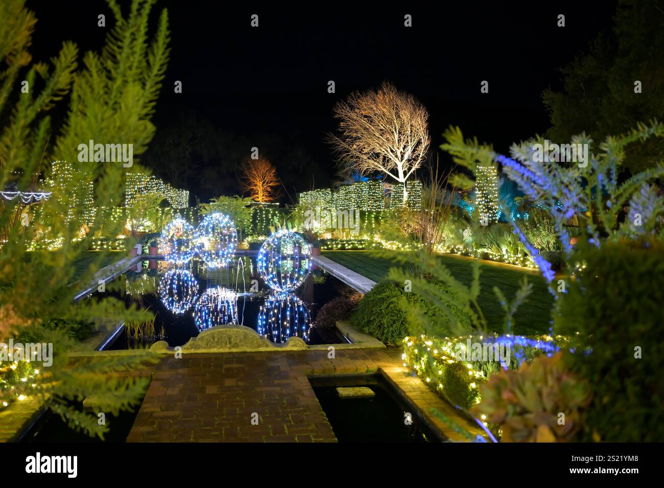 The dazzling lights at the Filoli Estate during the festive season ...