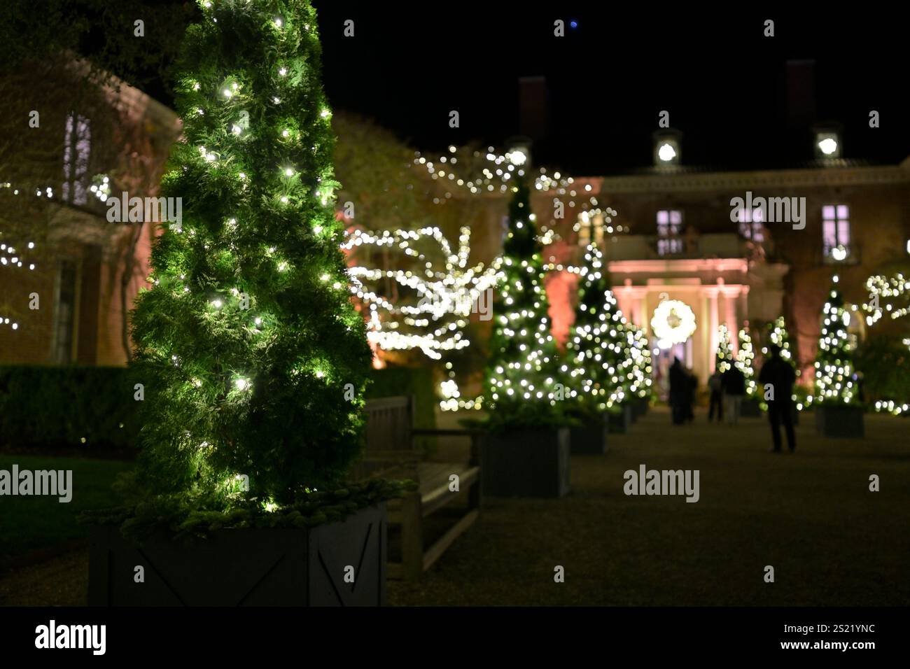 The dazzling lights at the Filoli Estate during the festive season ...