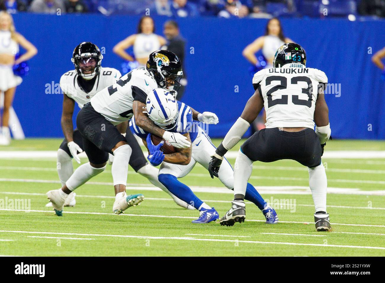 Indianapolis, Indiana, USA. 05th Jan, 2025. Indianapolis Colts wide ...