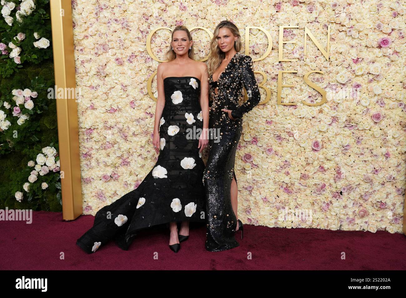 Erin Foster, left, and Sara Foster arrive at the 82nd Golden Globes on ...