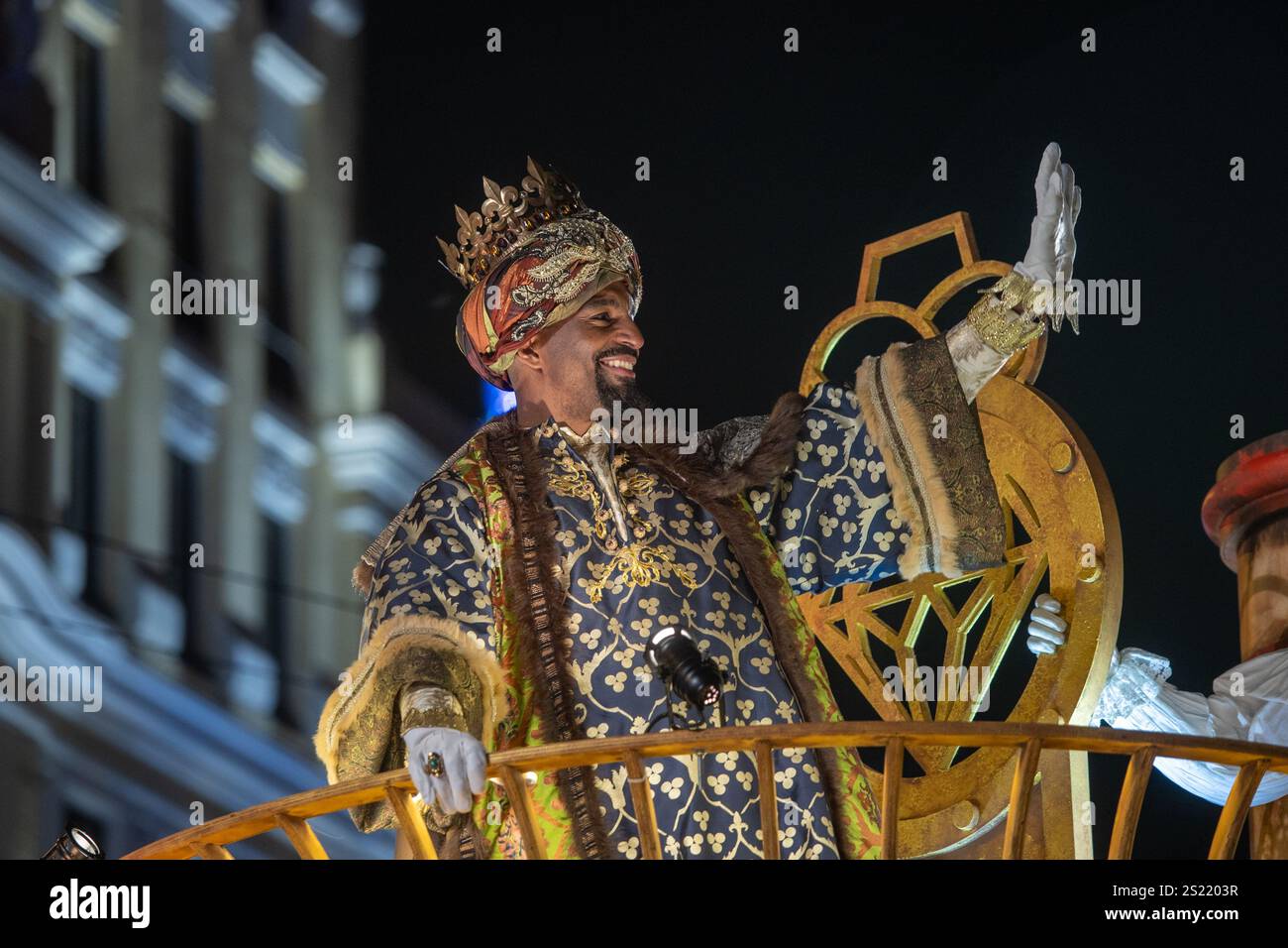 King Balthazar waves during the cavalcade. Once again this January 5th ...