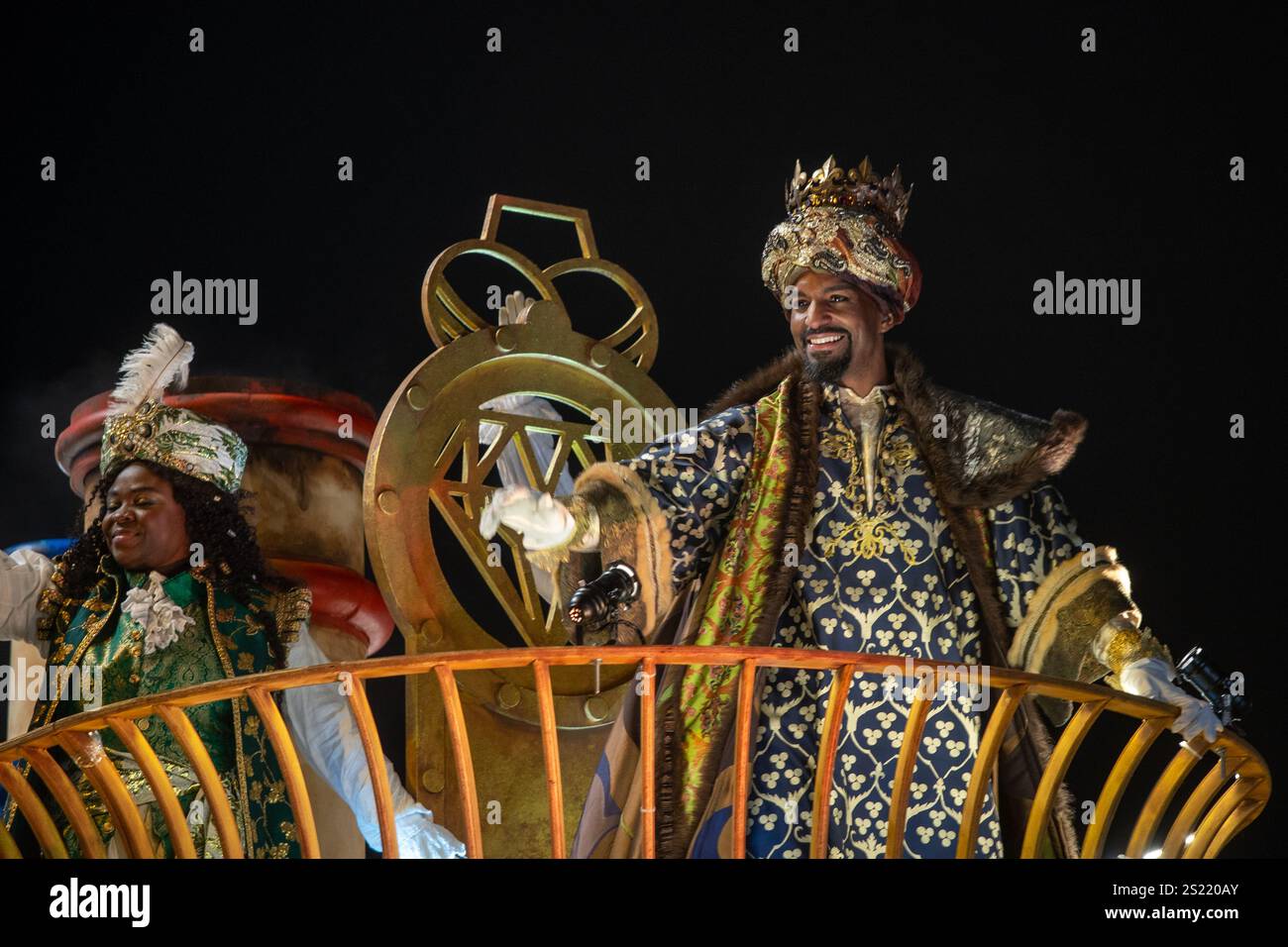 King Balthazar waves during the cavalcade. Once again this January 5th ...