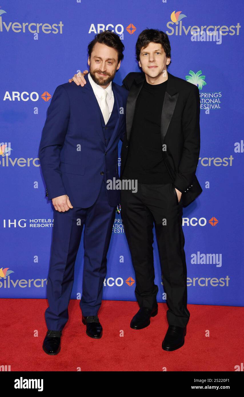 PALM SPRINGS, CALIFORNIA - JANUARY 03: (L-R) Kieran Culkin and Jesse ...