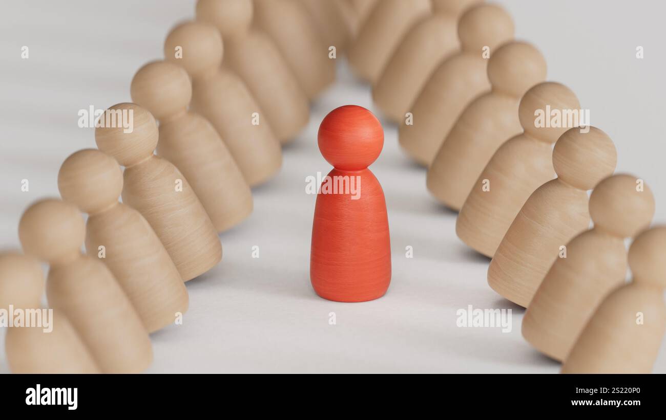 3d rendering business leadership.Customer Lifecycle Management concept ...