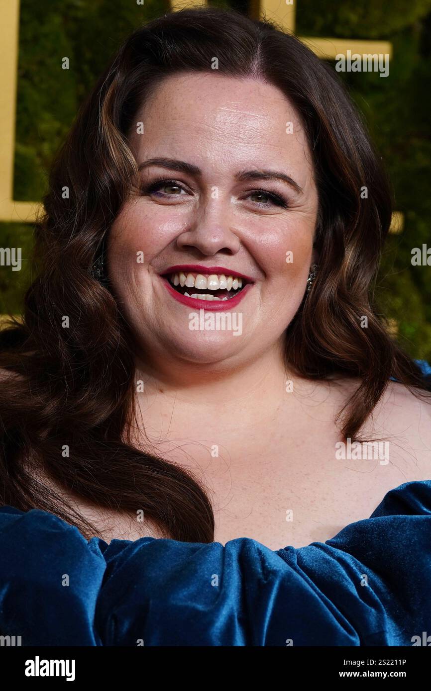 Jessica Gunning arrives at the 82nd Golden Globes on Sunday, Jan. 5 ...