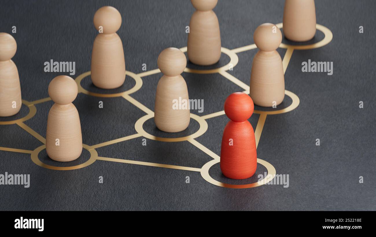 3d rendering business leadership concept.Customer Lifecycle Management ...