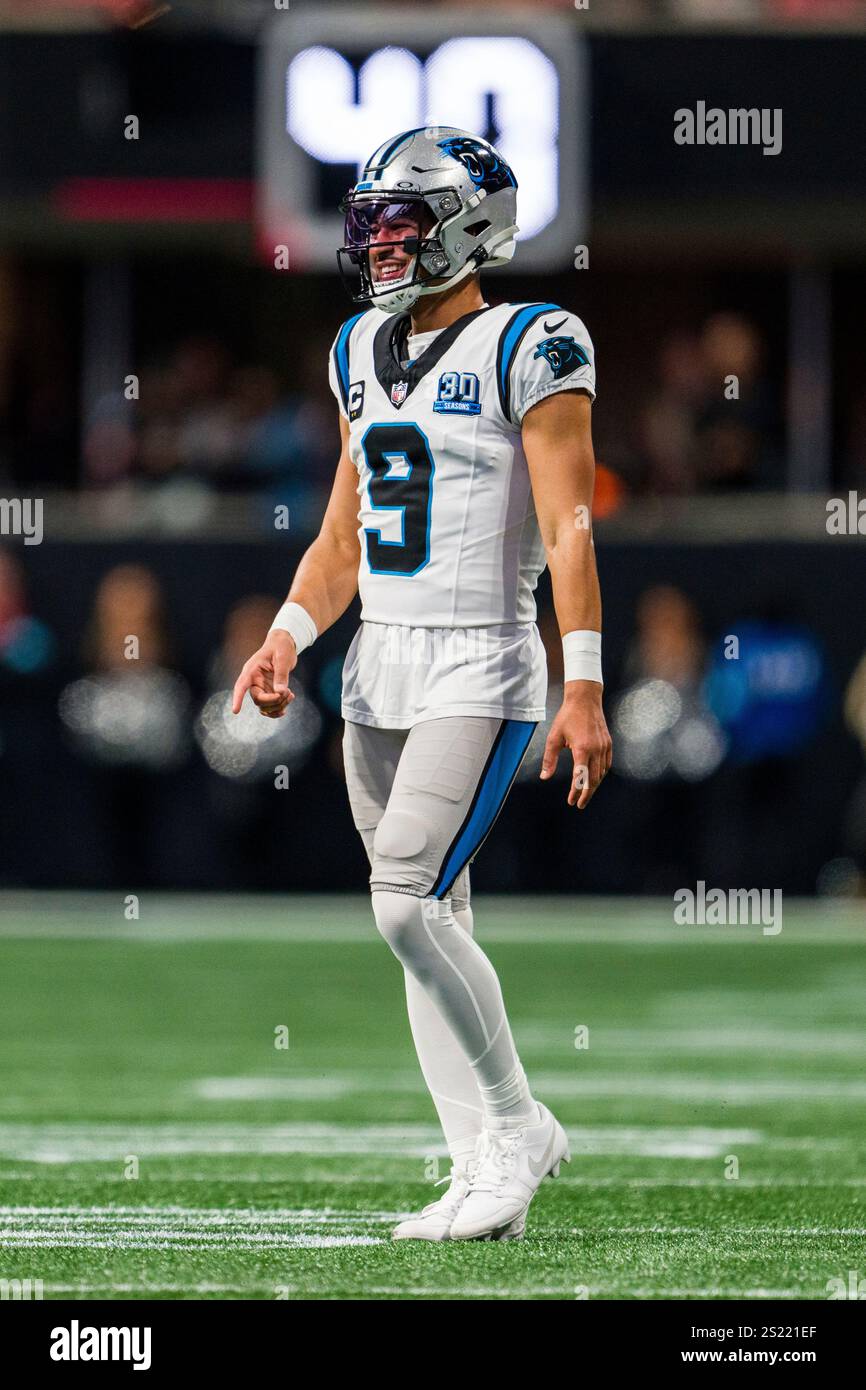 Carolina Panthers quarterback Bryce Young (9) celebrates a PAT during ...