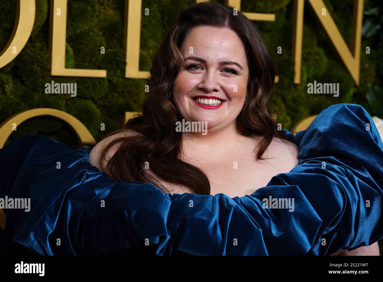 Jessica Gunning arrives at the 82nd Golden Globes on Sunday, Jan. 5 ...