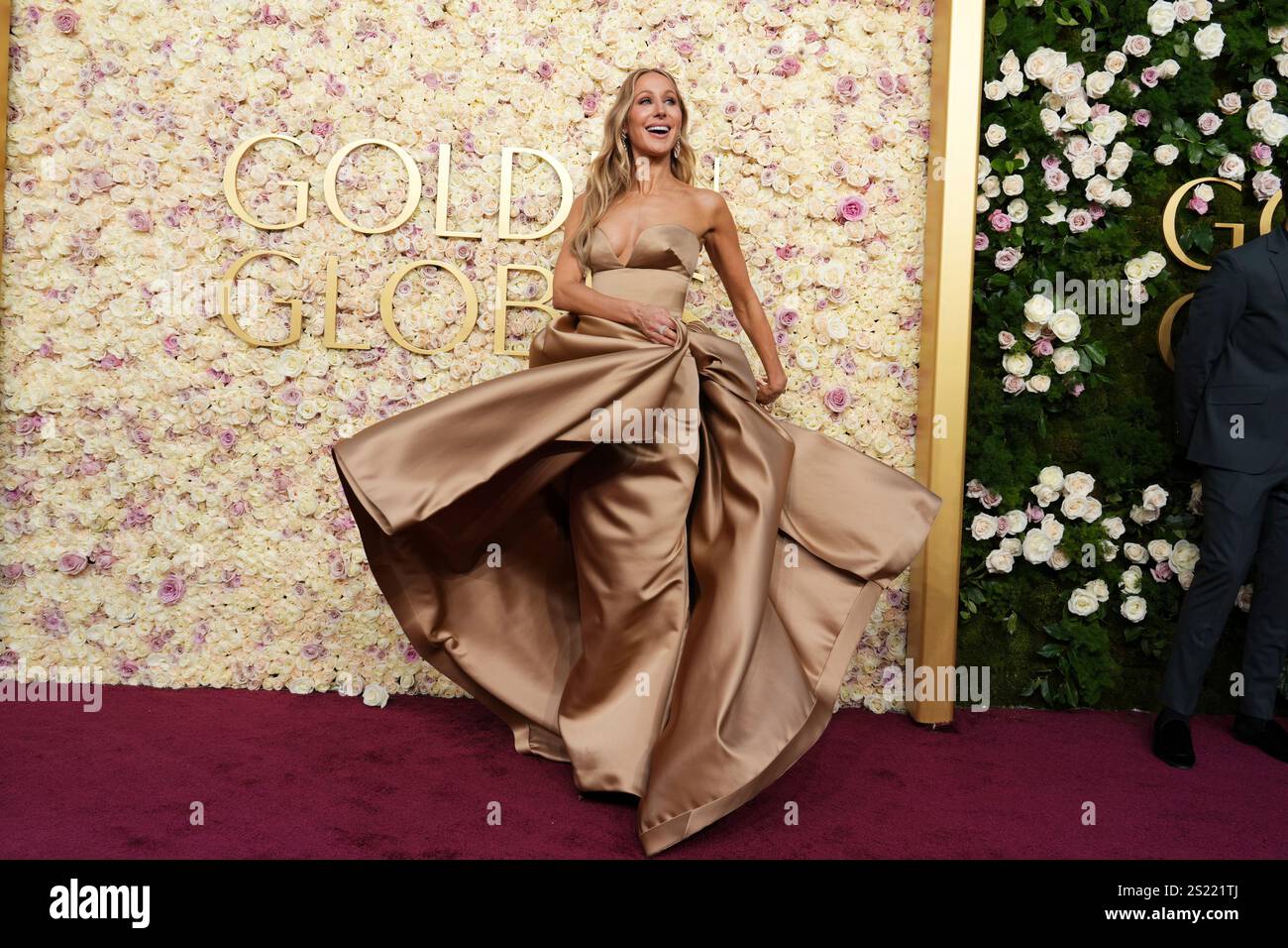 Nikki Glaser arrives at the 82nd Golden Globes on Sunday, Jan. 5, 2025 ...