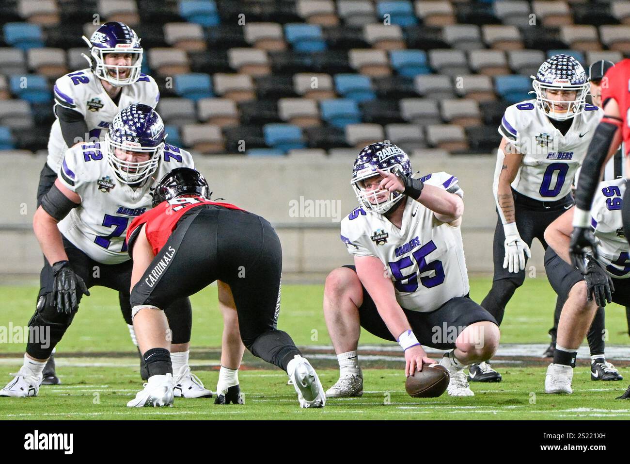 HOUSTON, TX - JANUARY 05: Mount Union offensive lineman Mason Fortner ...