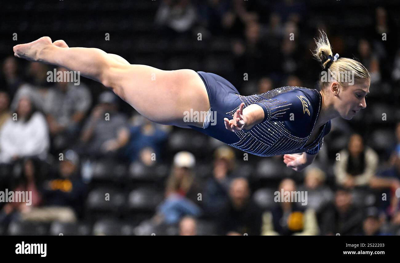 Cals' Jordan Kane during an NCAA gymnastics meet on Saturday, Jan. 4 ...