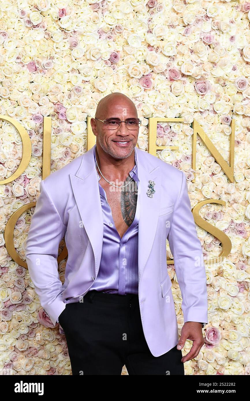 Dwayne Johnson attends the 82nd Annual Golden Globe Awards at The ...