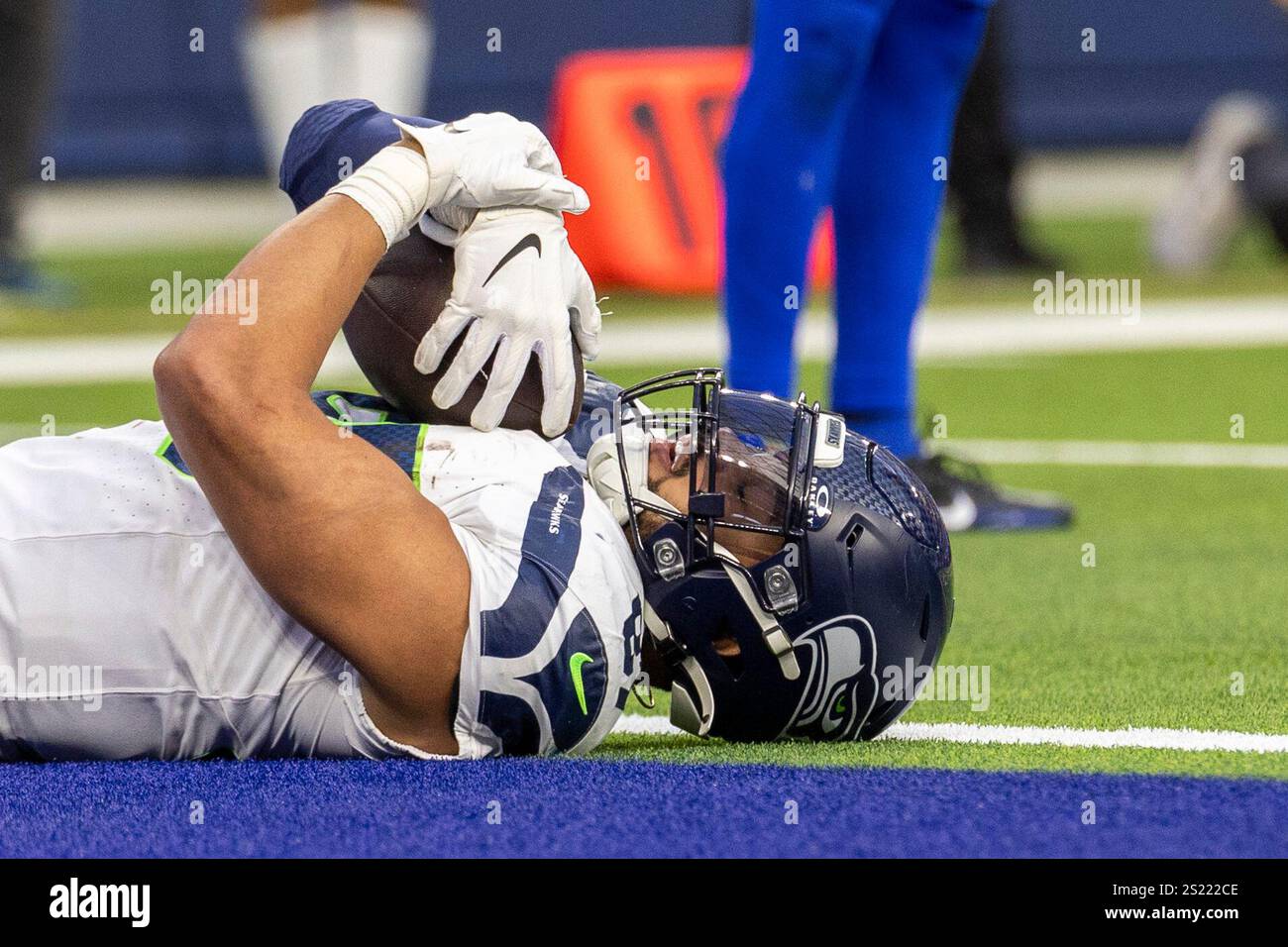 Los Angeles, United States. 05th Jan, 2025. Seattle Seahawks tight end ...