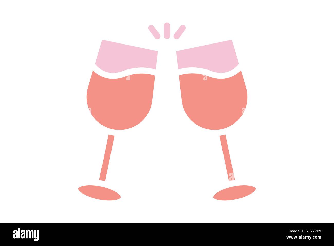 Cheers icon. solid icon style. icon related to party. valentine day ...