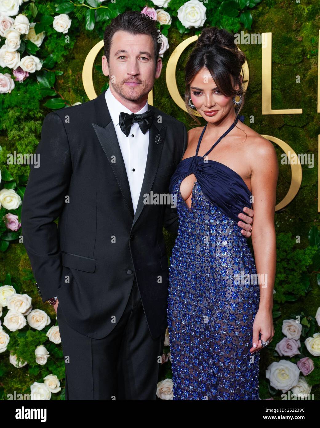 Los Angeles, USA. 05th Jan, 2025. Miles Teller and Keleigh Sperry ...