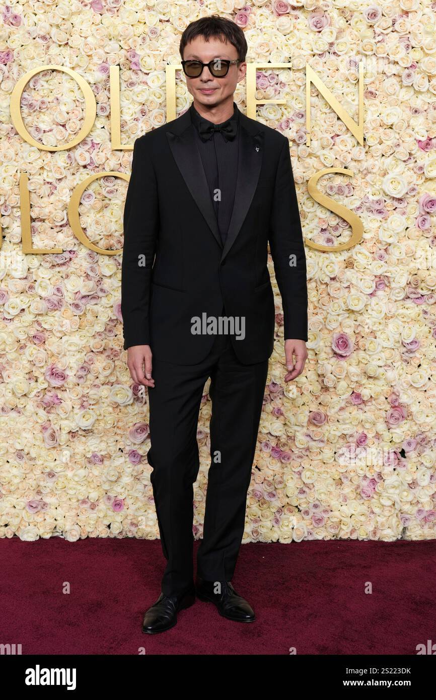 German Larkin arrives at the 82nd Golden Globes on Sunday, Jan. 5, 2025 ...